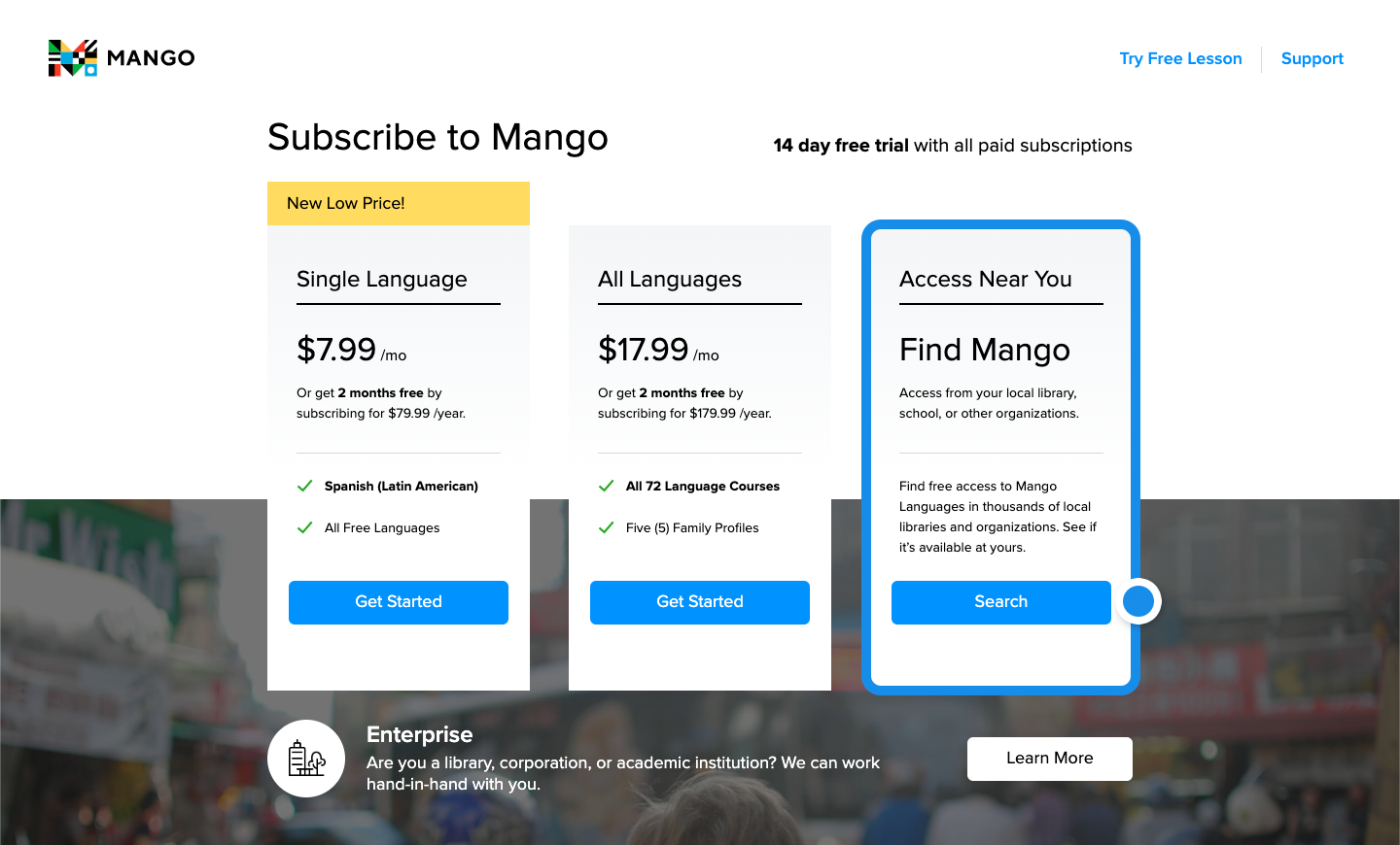 Link to Library – Mango Languages