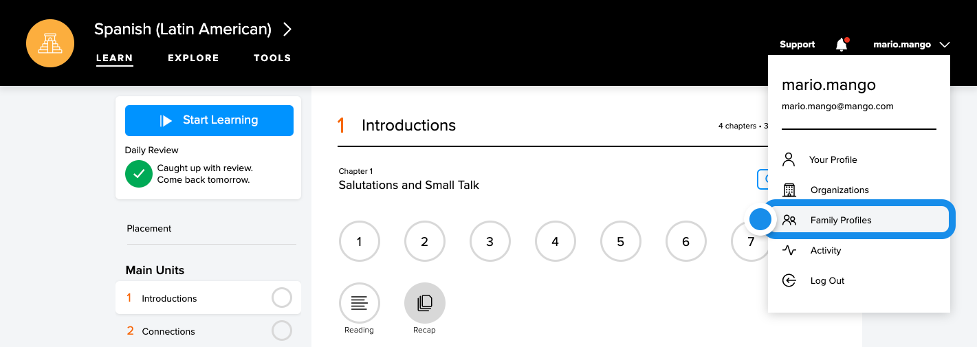 Family Profiles – Mango Languages