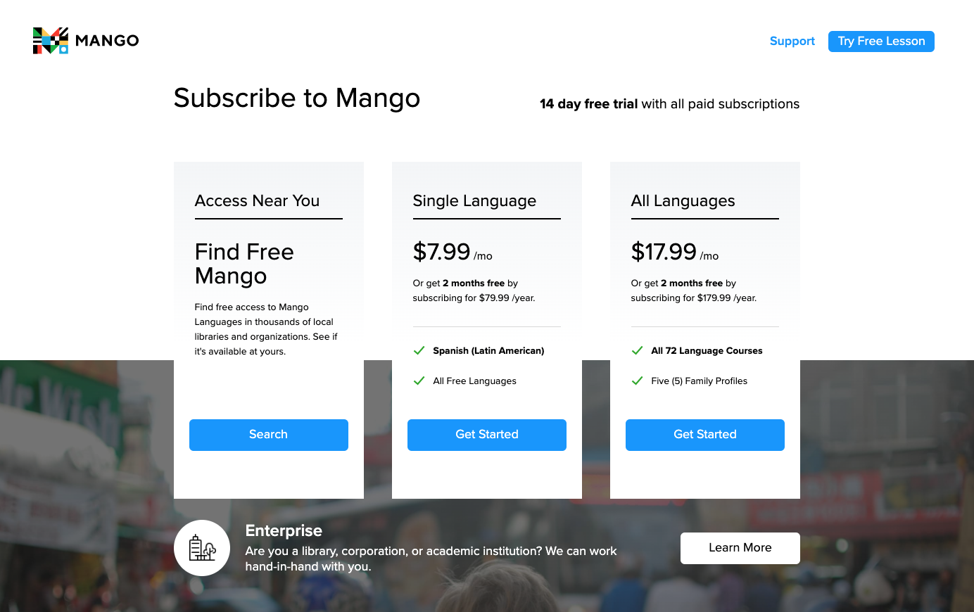 Creating a Profile/Getting Started – Mango Languages